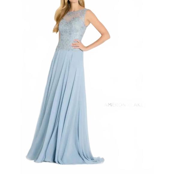 Cameron Blake | Dresses | New Cameron Blake Embroidered Bodice Evening ...